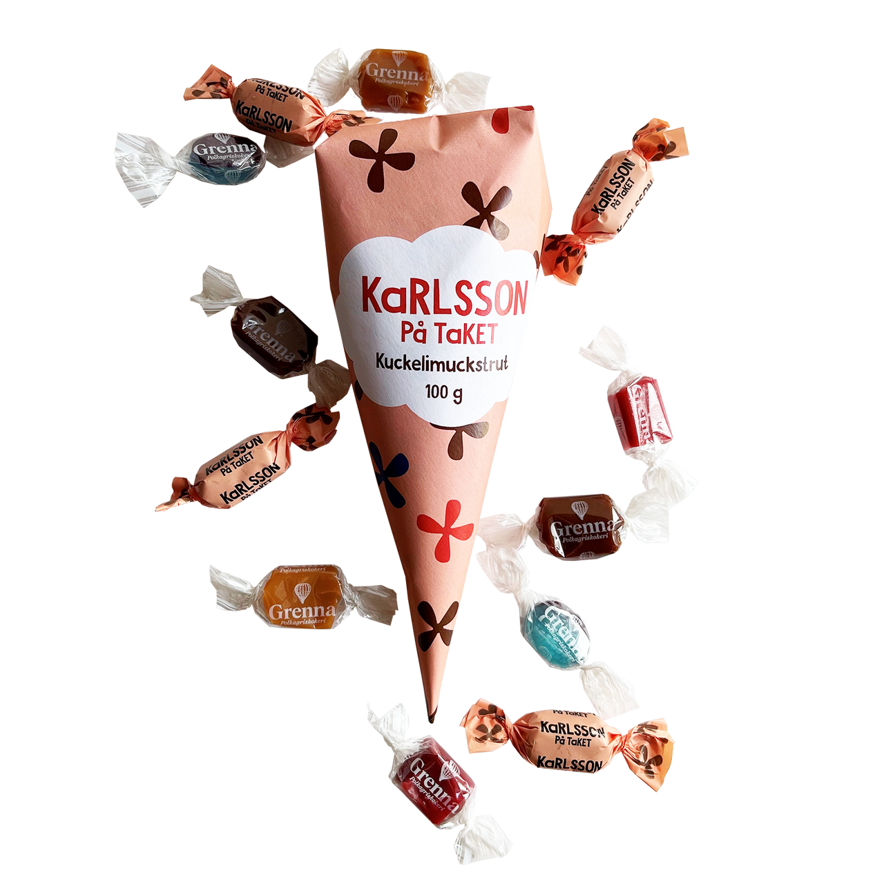 Karlsson på taket godisstrut – Almas Polkagriskokeri